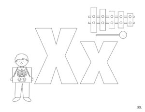 Letter X Coloring Pages - 15 FREE Pages | Printabulls