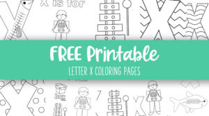 Letter X Coloring Pages - 15 FREE Pages | Printabulls