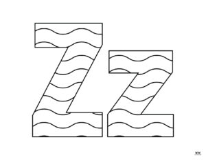 Letter Z Coloring Pages - 15 FREE Pages | Printabulls