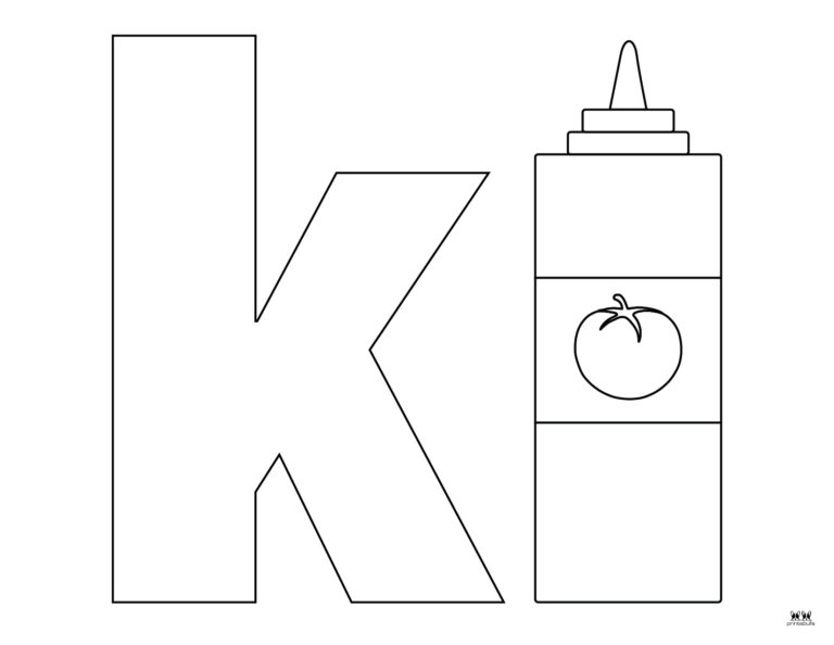 Letter K Coloring Pages - 15 FREE Pages | Printabulls