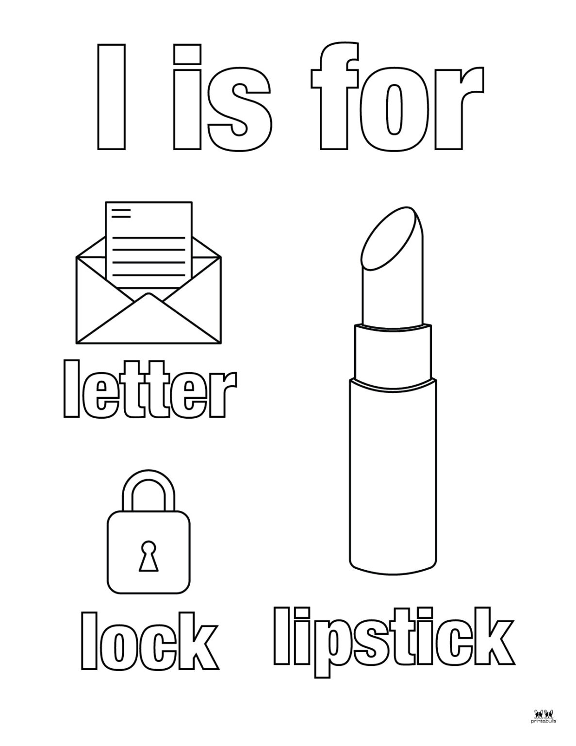 Letter L Coloring Pages - 15 FREE Pages | Printabulls