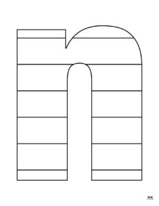 Letter N Coloring Pages - 15 FREE Pages - PrintaBulk