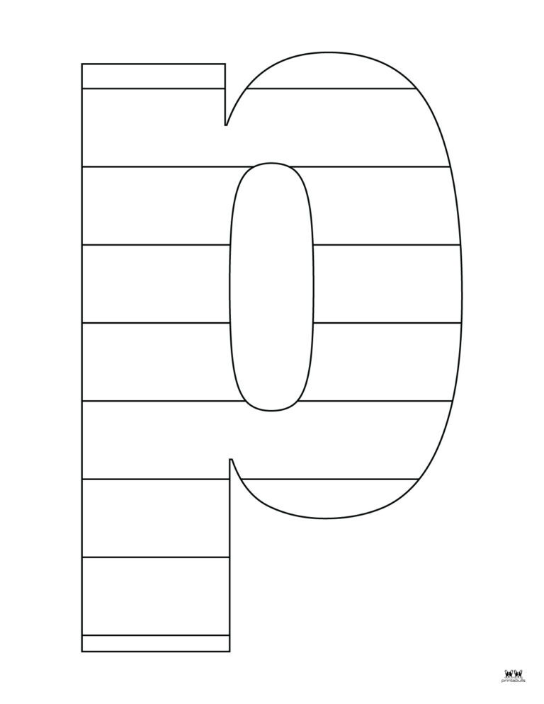 Letter P Coloring Pages - 15 FREE Pages | Printabulls