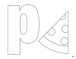 Letter P Coloring Pages - 15 FREE Pages | Printabulls