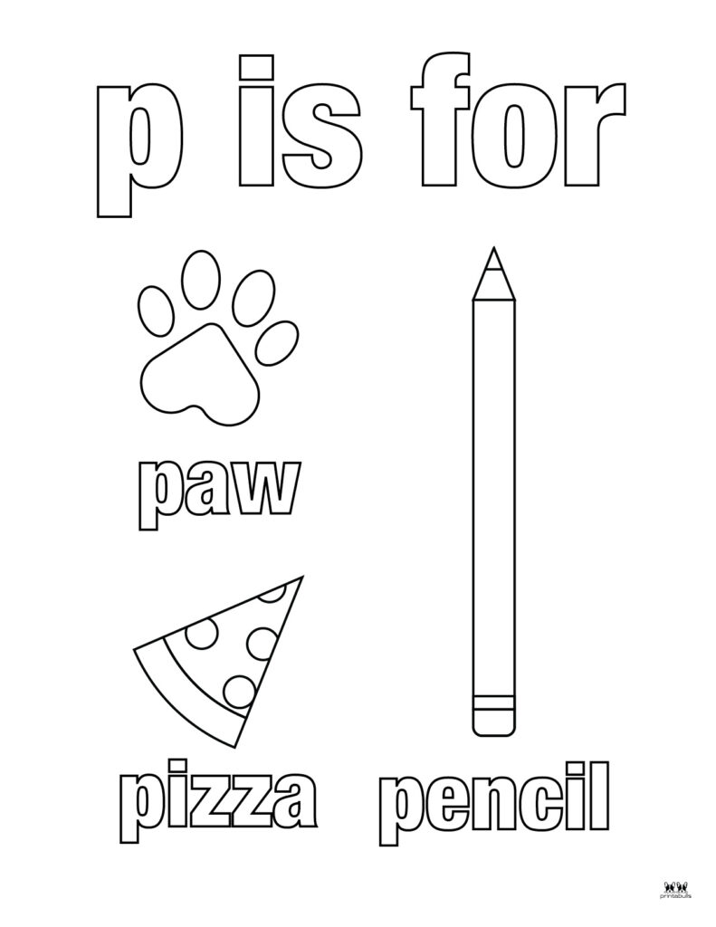 Letter P Coloring Pages Pre Infoupdate Letter P Coloring Pages Pre Infoupdate