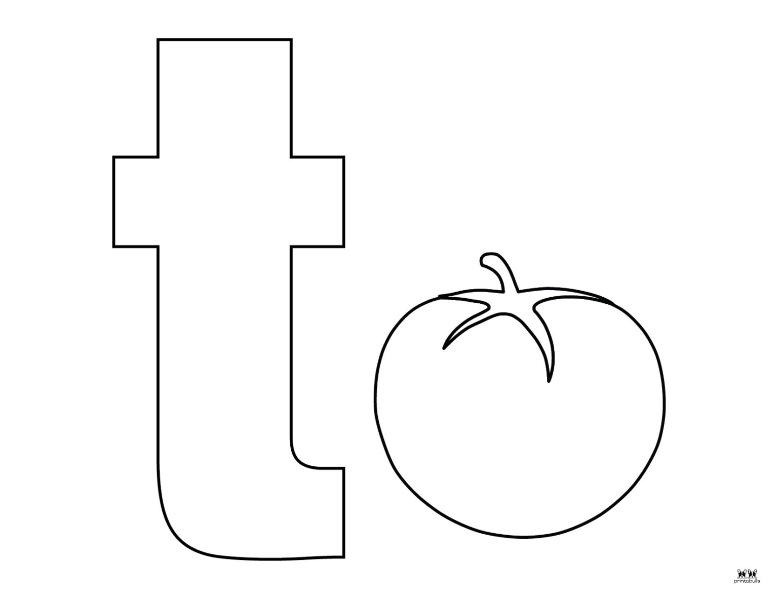 Letter T Coloring Pages - 15 FREE Pages | Printabulls