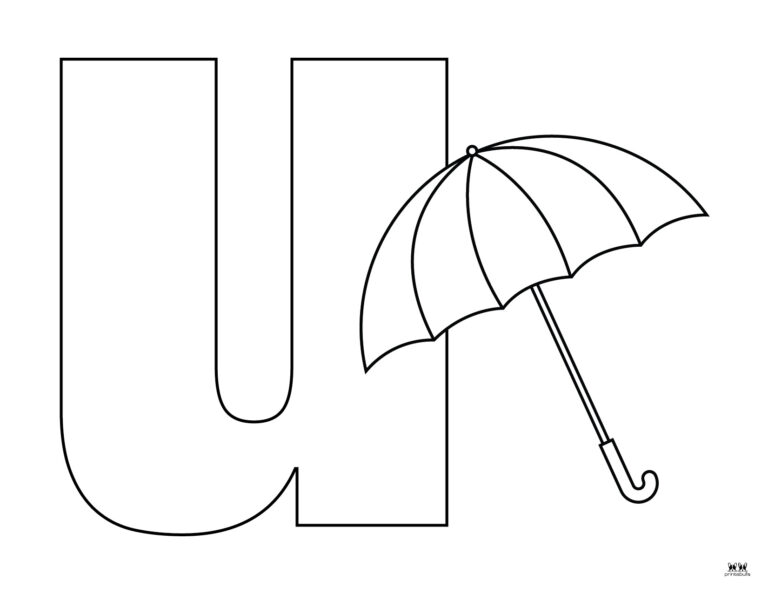 Letter U Coloring Pages - 15 FREE Pages | Printabulls