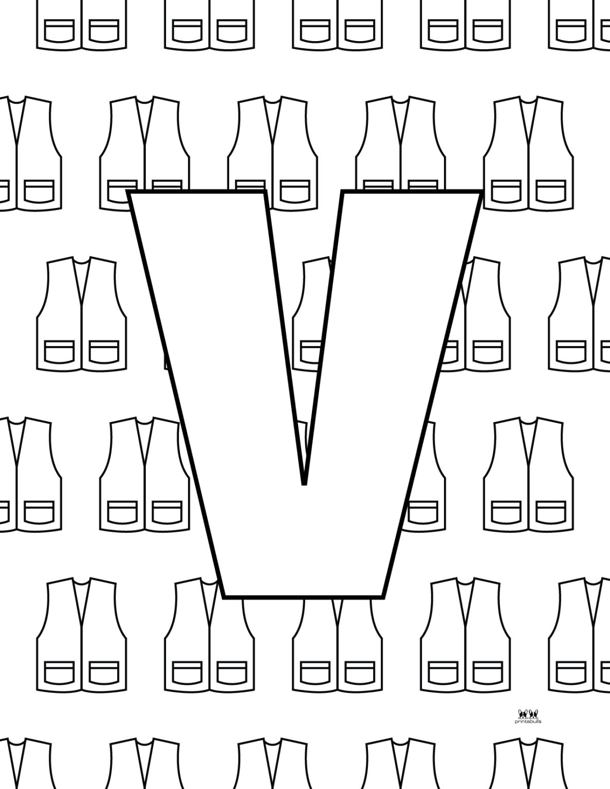 Letter V Coloring Pages - 15 FREE Pages | Printabulls