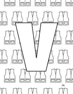 Letter V Coloring Pages - 15 FREE Pages | Printabulls
