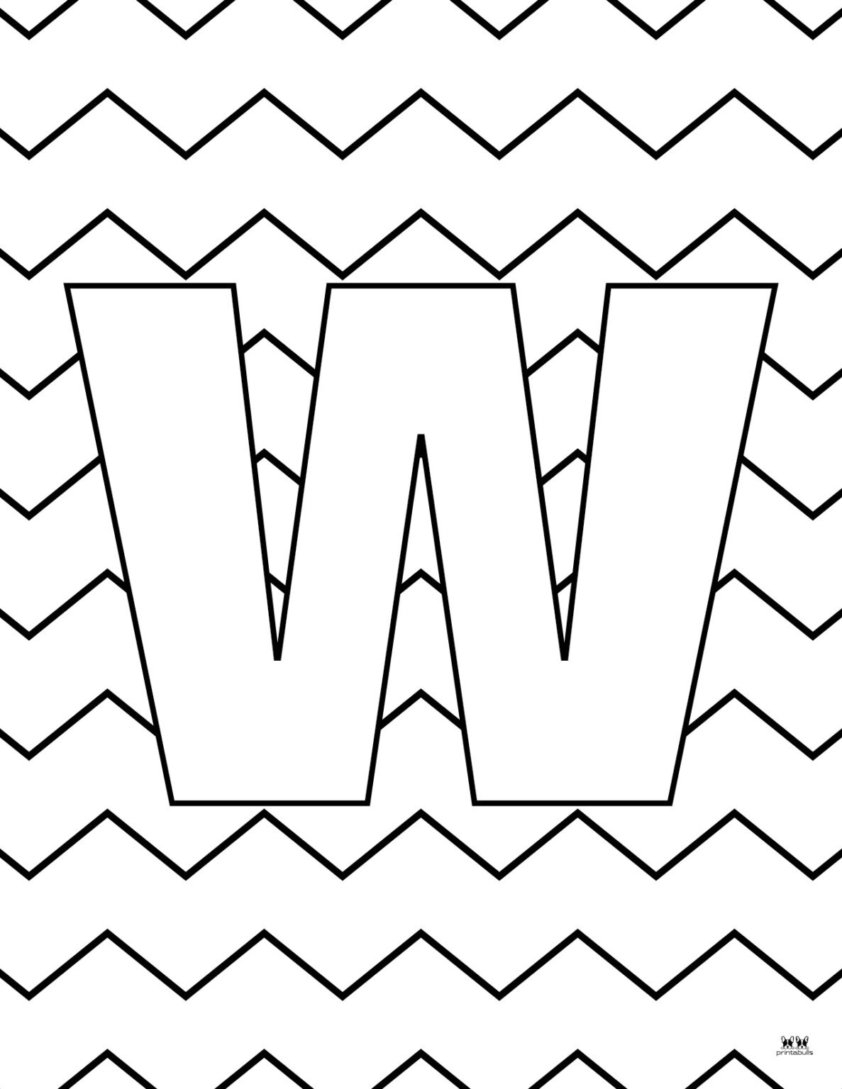 Letter W Coloring Pages - 15 FREE Pages - PrintaBulk