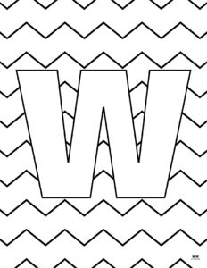 Letter W Coloring Pages - 15 FREE Pages - PrintaBulk