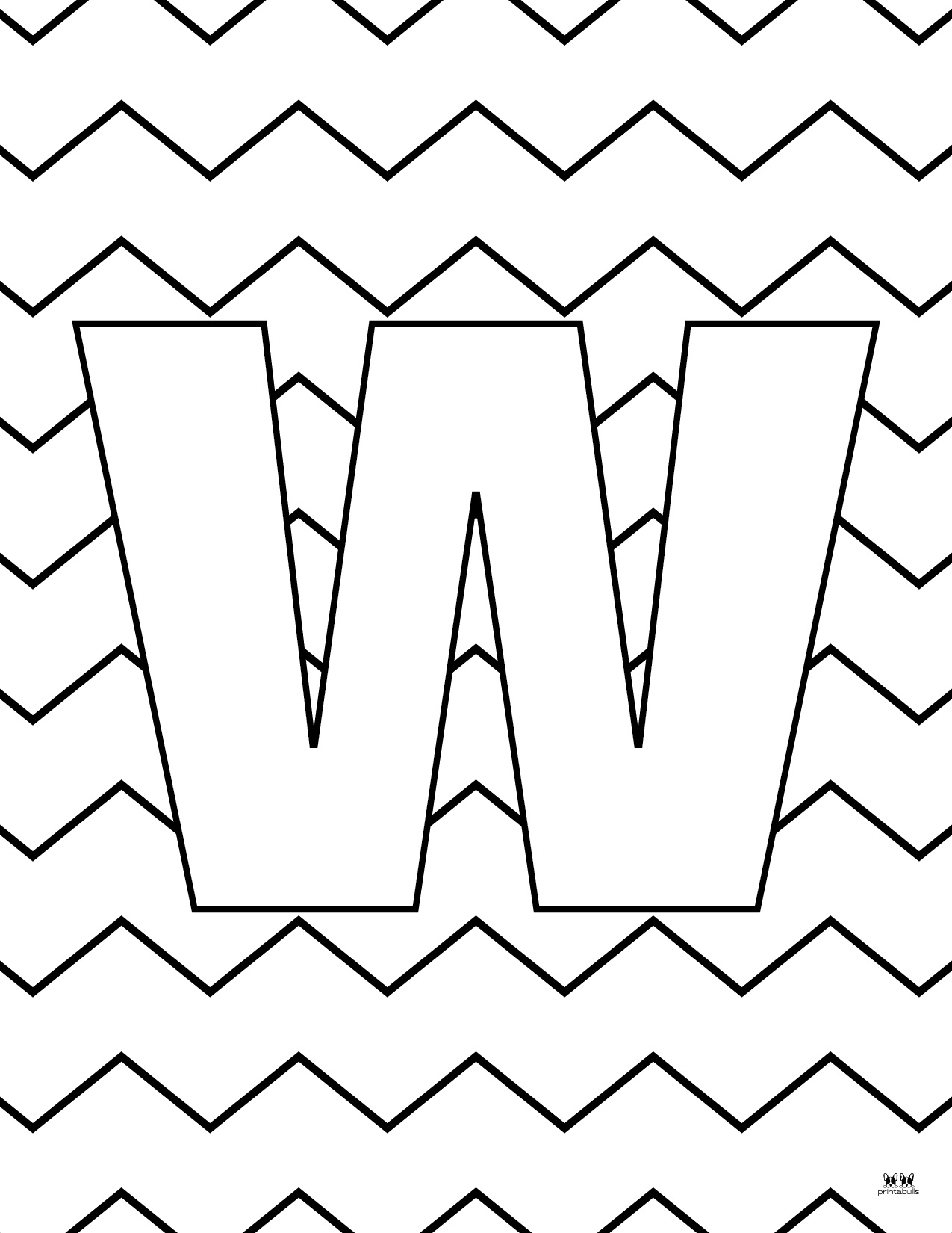 Letter W Coloring Pages - 15 FREE Pages - PrintaBulk