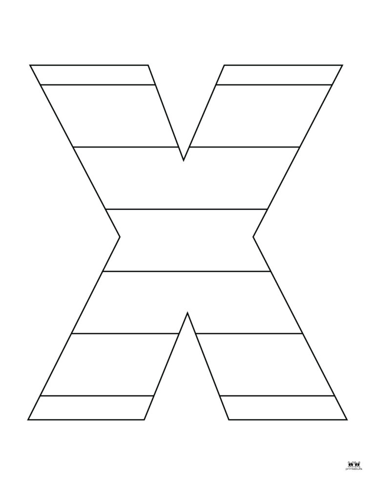 Letter X Coloring Pages - 15 FREE Pages | Printabulls