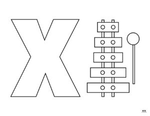 Letter X Coloring Pages - 15 FREE Pages | Printabulls