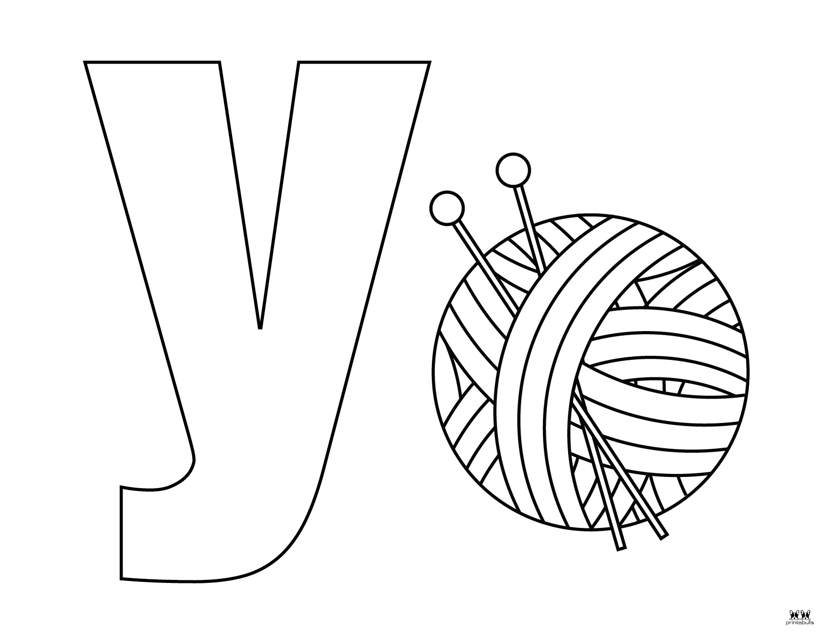 Letter Y Coloring Pages - 15 FREE Pages | Printabulls