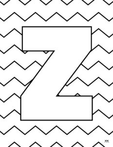 Letter Z Coloring Pages - 15 FREE Pages | Printabulls