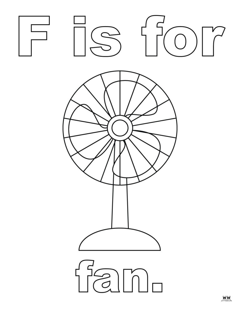 Letter F Coloring Pages - 15 FREE Pages | Printabulls