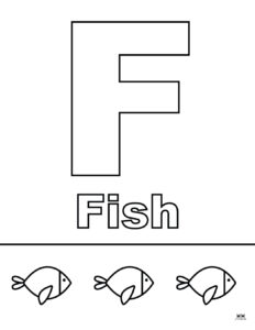 Letter F Coloring Pages - 15 FREE Pages - PrintaBulk