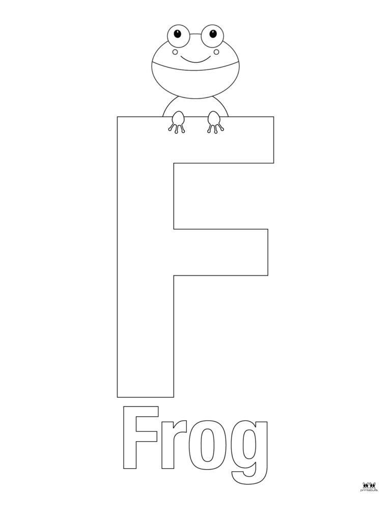 Letter F Coloring Pages - 15 FREE Pages | Printabulls