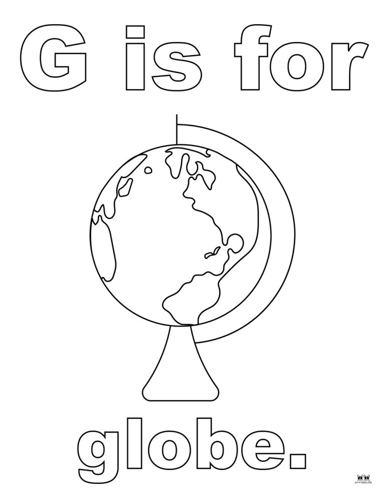Letter G Coloring Pages - 15 FREE Pages | Printabulls