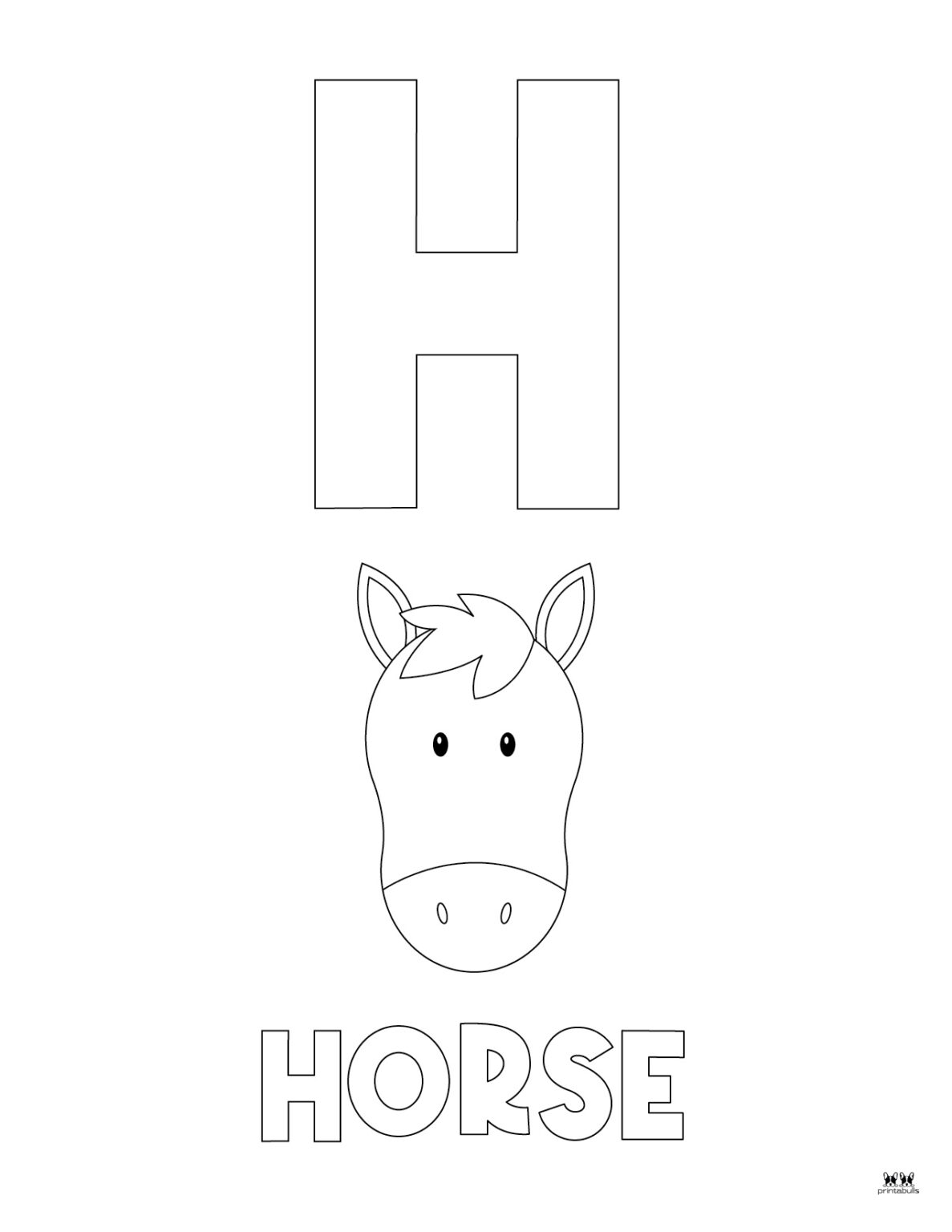Letter H Coloring Pages - 15 FREE Pages | Printabulls