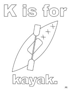 Letter K Coloring Pages - 15 FREE Pages | Printabulls