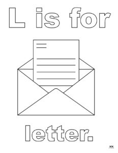 Letter L Coloring Pages - 15 FREE Pages - PrintaBulk