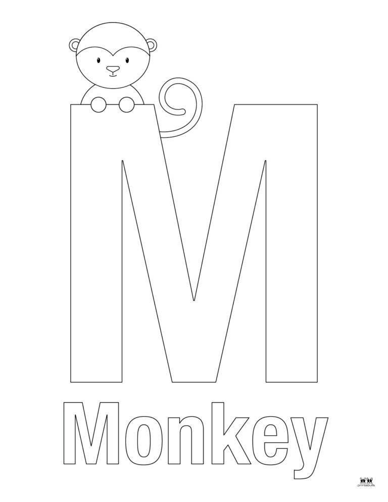 Letter M Coloring Pages - 15 FREE Pages - PrintaBulk