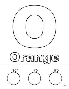 Letter O Coloring Pages - 15 FREE Pages | Printabulls