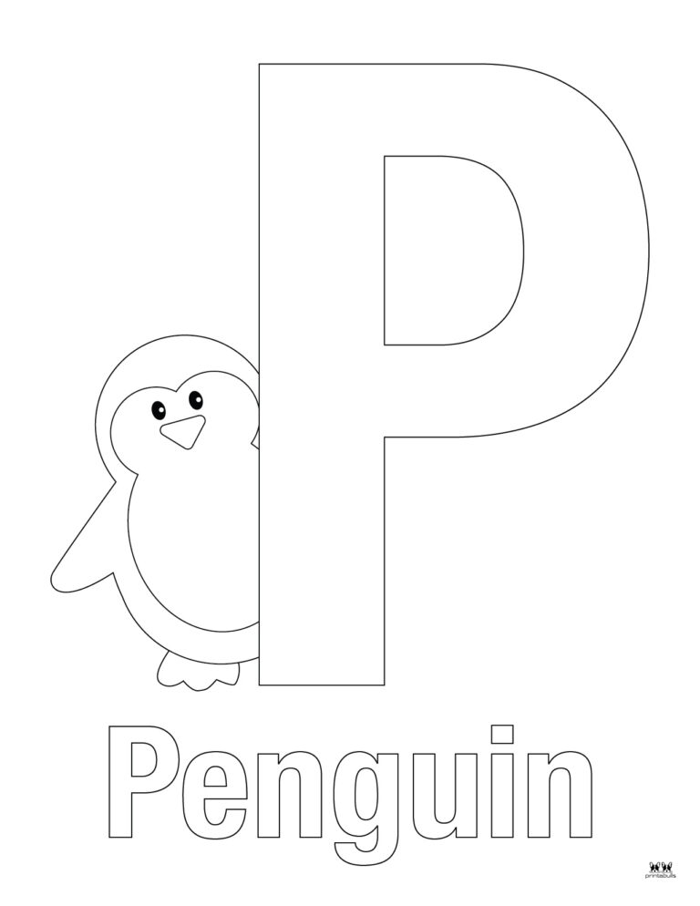 Letter P Coloring Pages - 15 FREE Pages - PrintaBulk