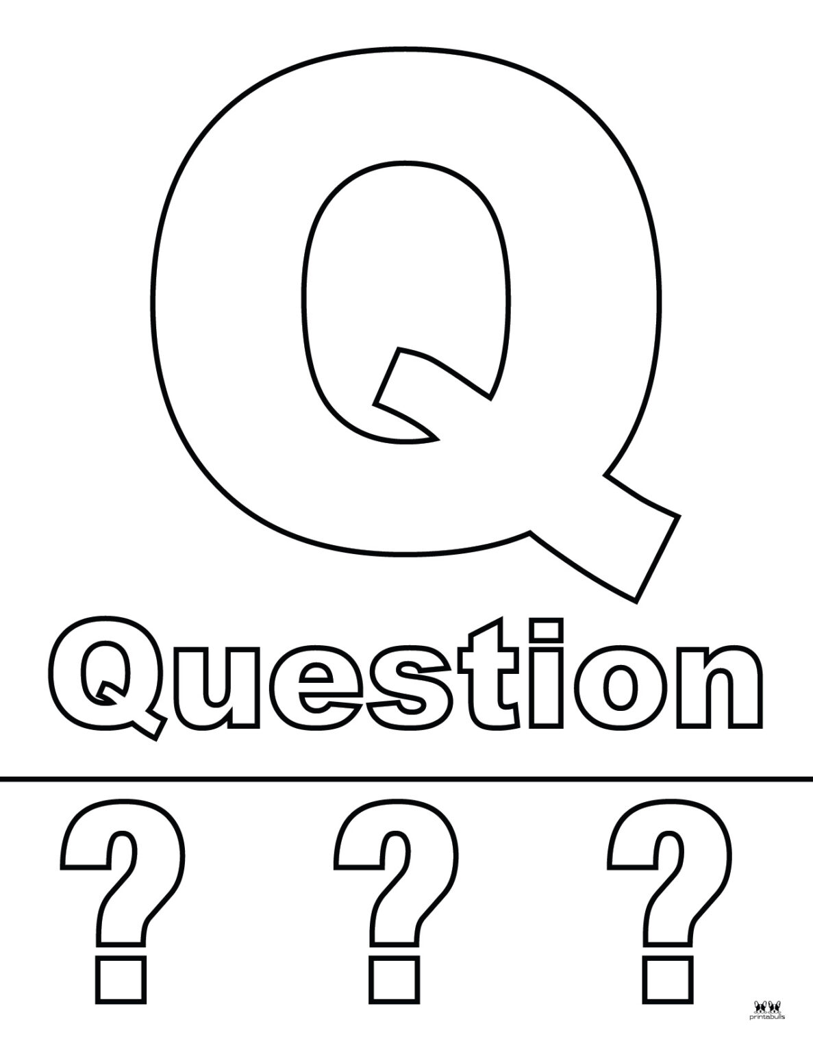 Letter Q Coloring Pages - 15 FREE Pages | Printabulls