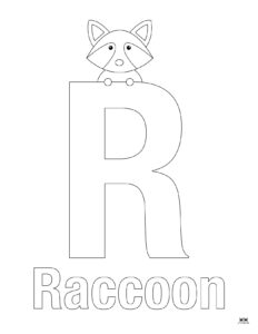 Letter R Coloring Pages - 15 FREE Pages | Printabulls