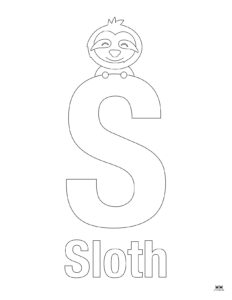 Letter S Coloring Pages - 15 FREE Pages | Printabulls