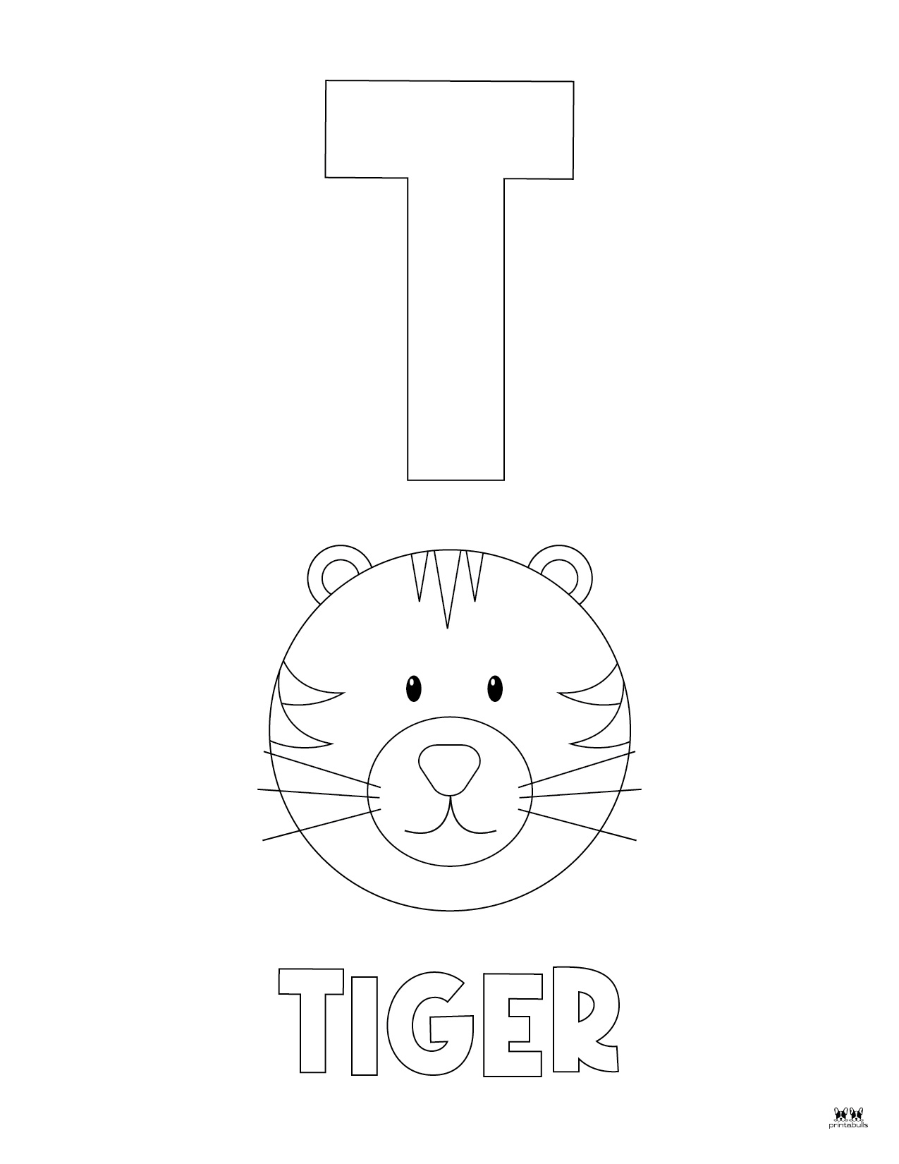 Letter T Coloring Pages - 15 FREE Pages | Printabulls