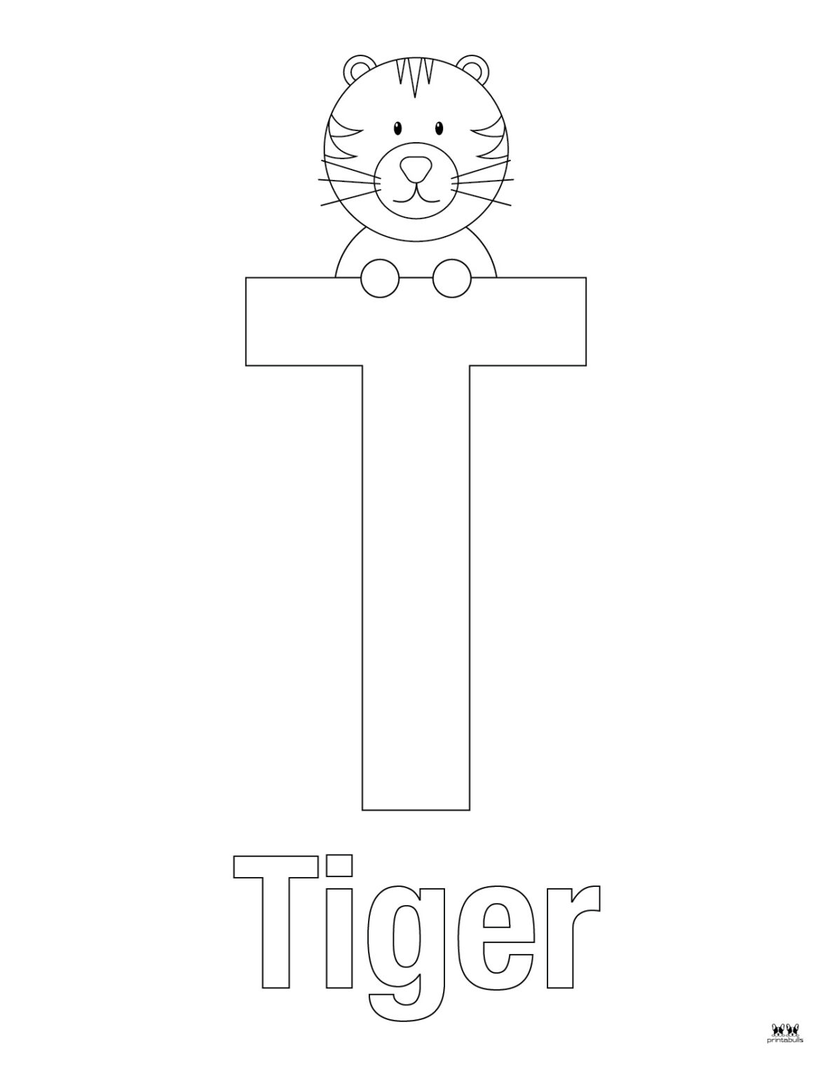 Letter T Coloring Pages - 15 FREE Pages | Printabulls