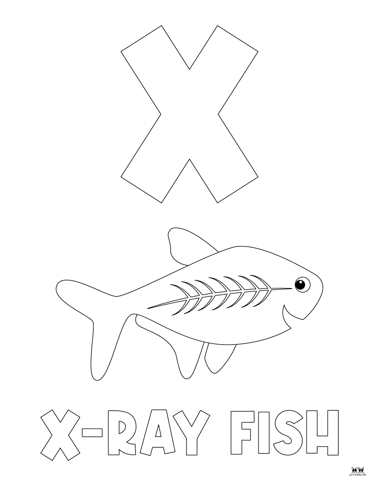 Letter X Coloring Pages - 15 FREE Pages | Printabulls