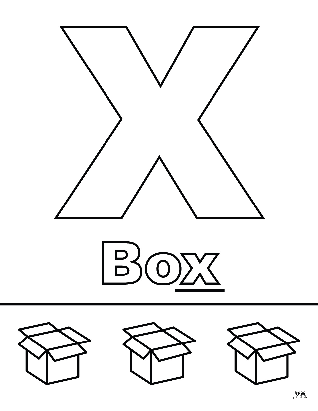 Letter X Coloring Pages - 15 FREE Pages | Printabulls