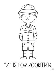 Letter Z Coloring Pages - 15 FREE Pages | Printabulls