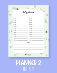 Daily Planner Pages - FREE 2026 Planner Pages | Printabulls