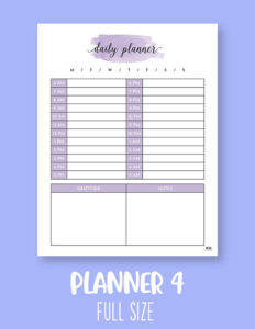 Daily Planner Pages - FREE 2026 Planner Pages | Printabulls