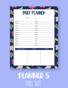 Daily Planner Pages - FREE 2026 Planner Pages | Printabulls