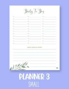 To Do List Planner Pages - FREE 2023 Planner Pages - PrintaBulk