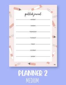 Gratitude Journal Planner Pages - 2026 Planner Pages | Printabulls