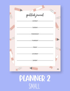 Gratitude Journal Planner Pages - 2026 Planner Pages | Printabulls