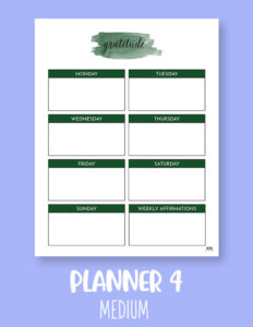 Gratitude Journal Planner Pages - 2026 Planner Pages | Printabulls