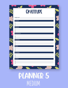 Gratitude Journal Planner Pages - 2026 Planner Pages | Printabulls