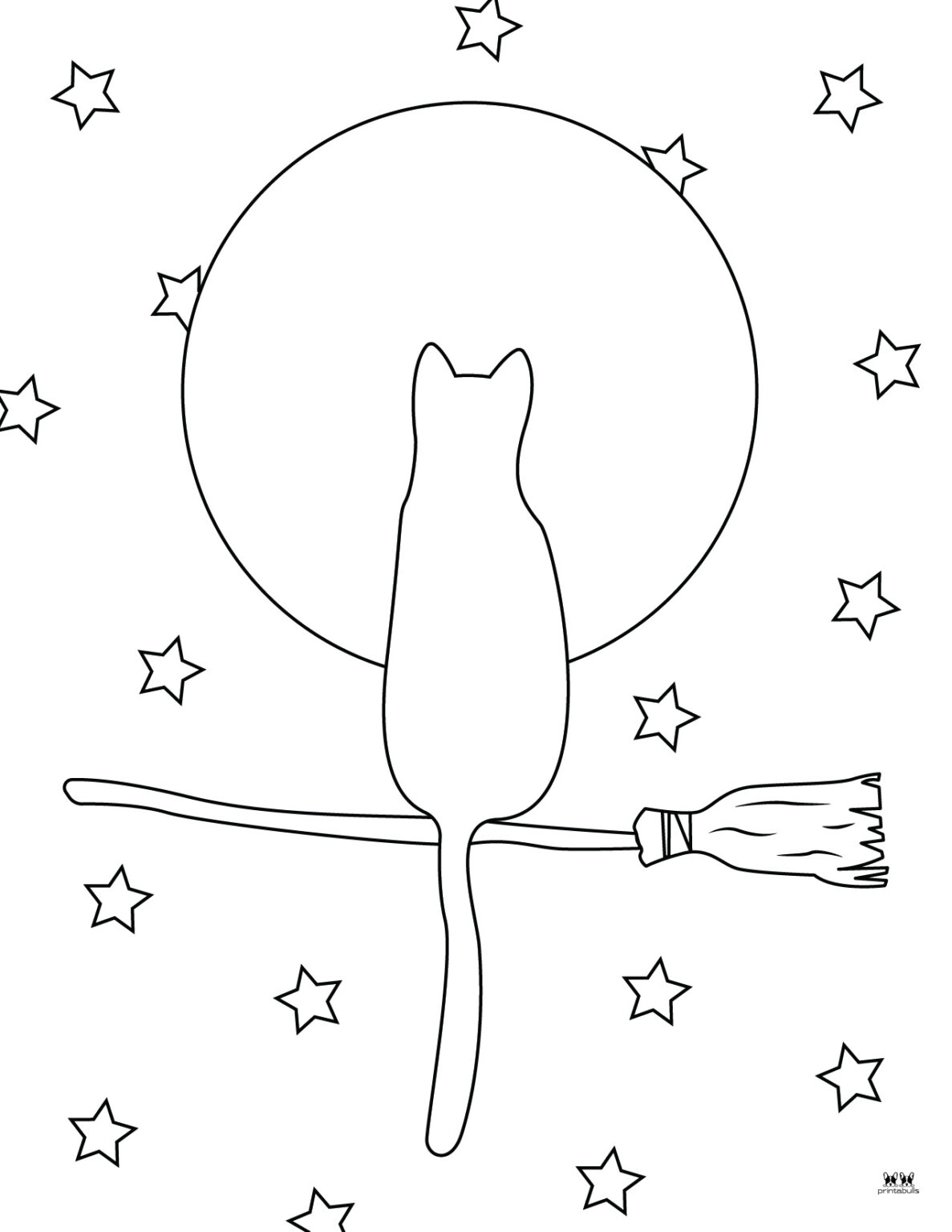 Halloween Cat Coloring Pages - 25 FREE Pages | Printabulls