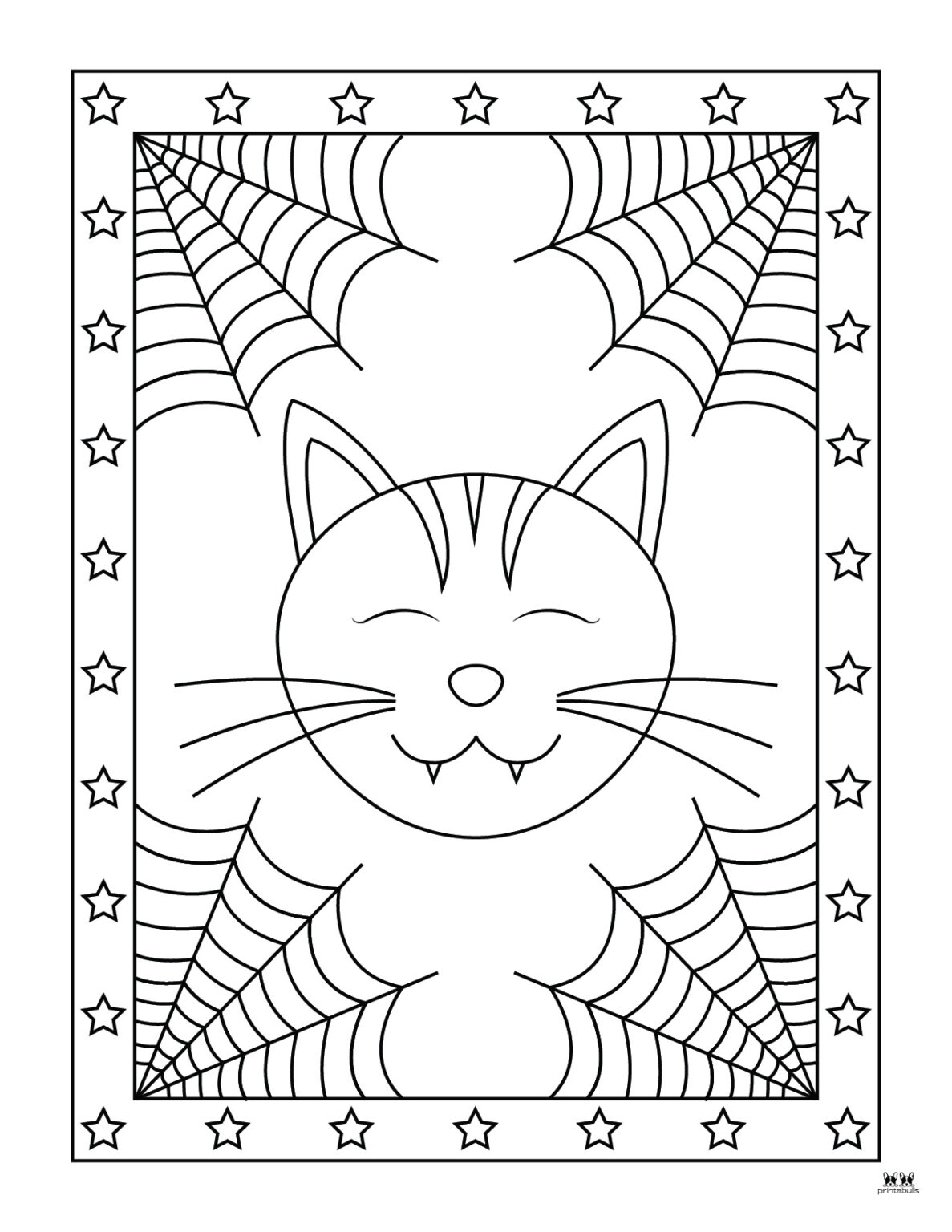 Halloween Cat Coloring Pages - 25 FREE Pages | Printabulls