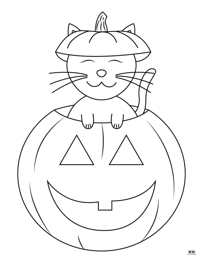Halloween Cat Coloring Pages 25 FREE Pages PrintaBulk