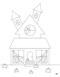 Haunted House Coloring Pages - 25 FREE Pages | Printabulls